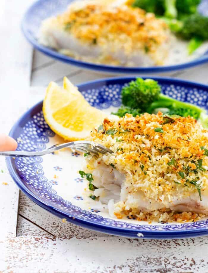 Baked Parmesan Crusted Cod - Haute & Healthy Living