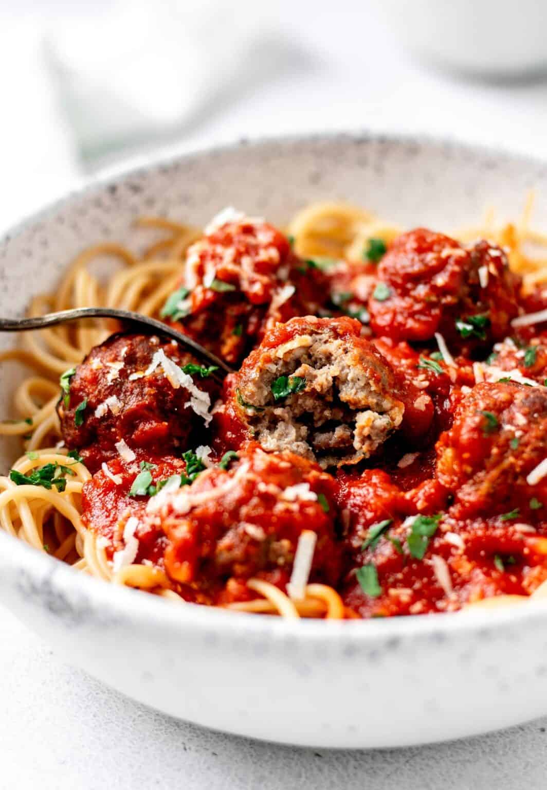 Healthy Homemade Beef Meatballs {High Protein} - Haute & Healthy Living