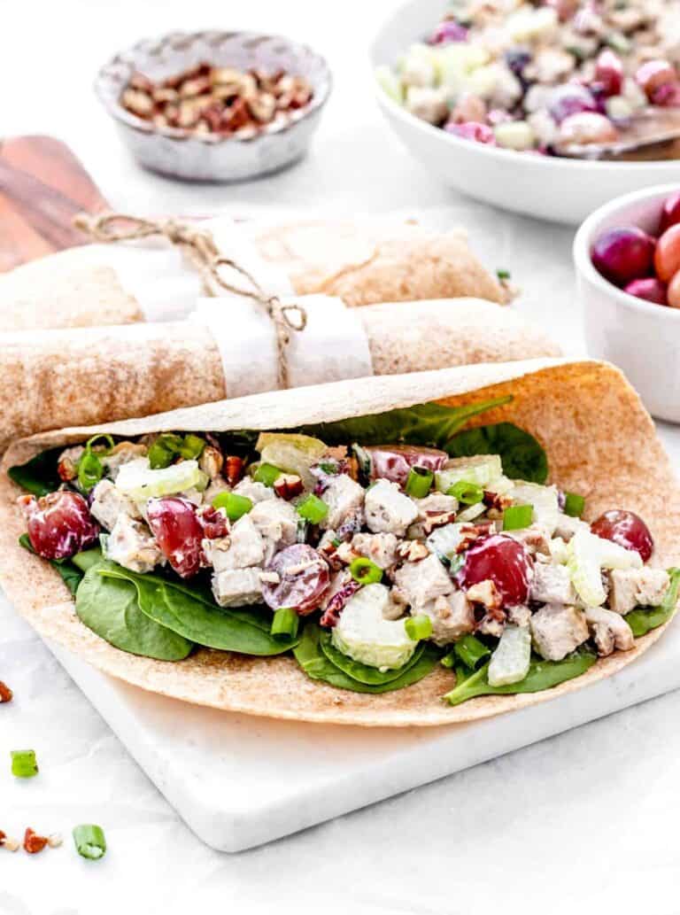 Healthy Turkey Salad Wraps Recipe {Quick & Easy}