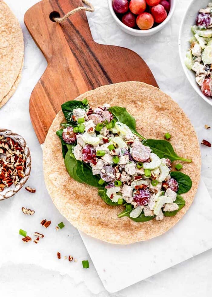Healthy Turkey Salad Wraps Recipe {Quick & Easy}