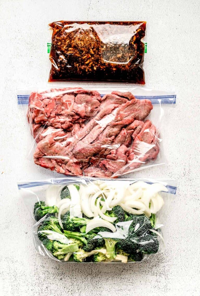 Beef and Broccoli Freezer Meal - Haute & Healthy Living