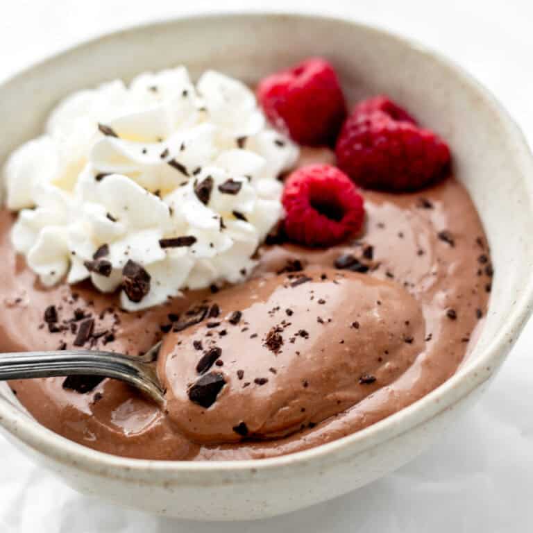 Cottage Cheese Chocolate Mousse {High Protein} - Haute & Healthy Living