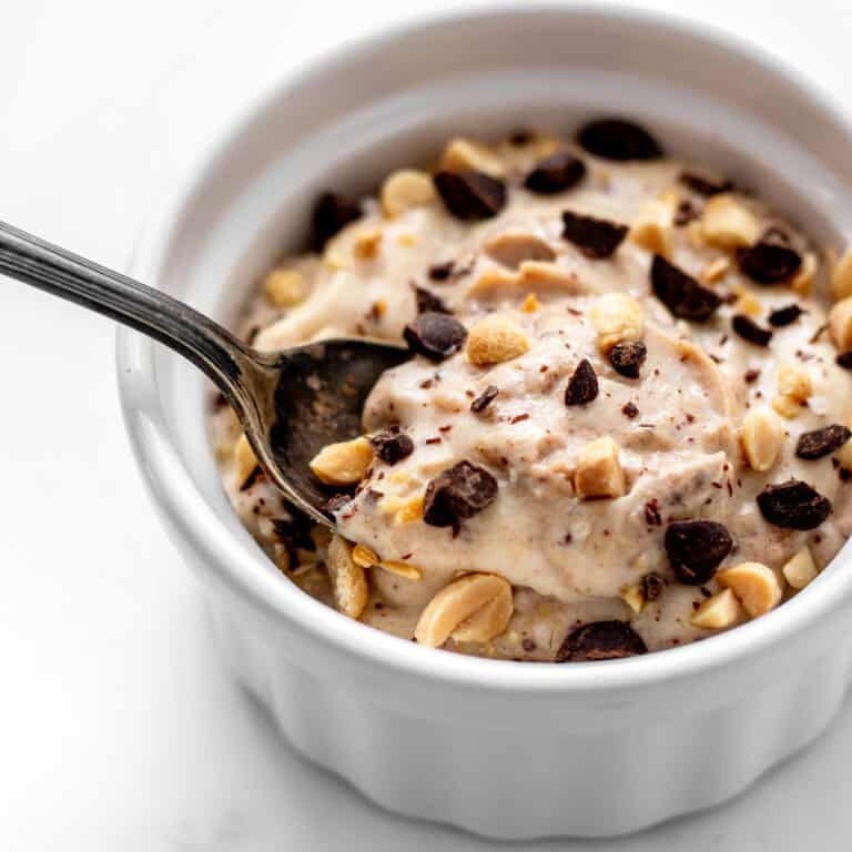 Healthy Cottage Cheese Snickers Bowl {High Protein} - Haute & Healthy ...