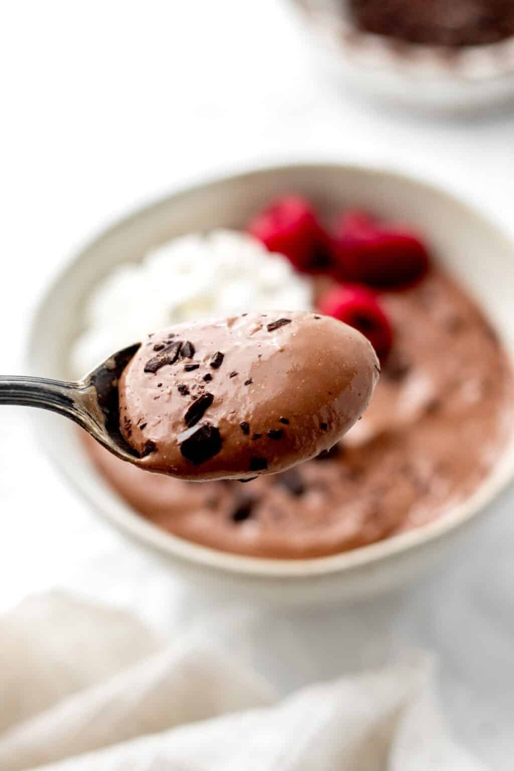 Cottage Cheese Chocolate Mousse {High Protein} - Haute & Healthy Living