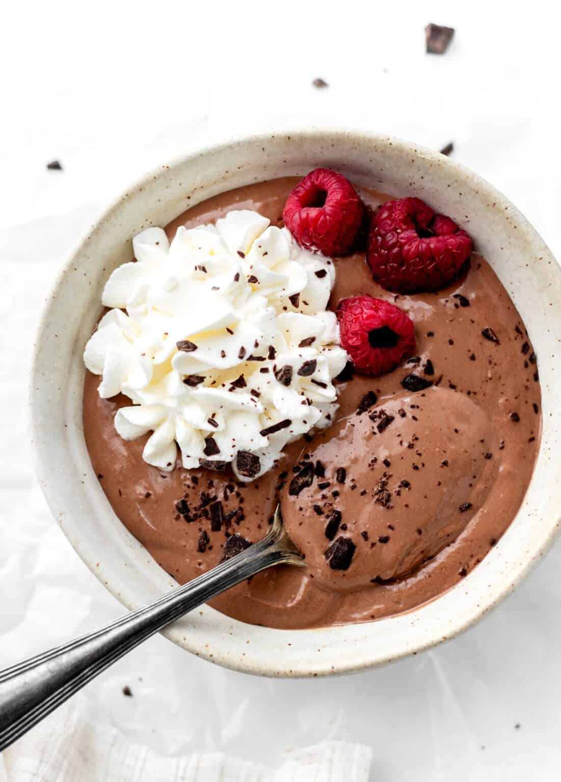 Cottage Cheese Chocolate Mousse {High Protein} - Haute & Healthy Living