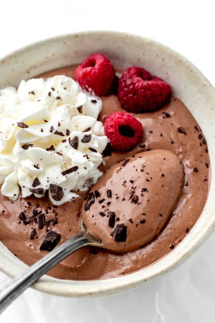 Cottage Cheese Chocolate Mousse {High Protein} - Haute & Healthy Living