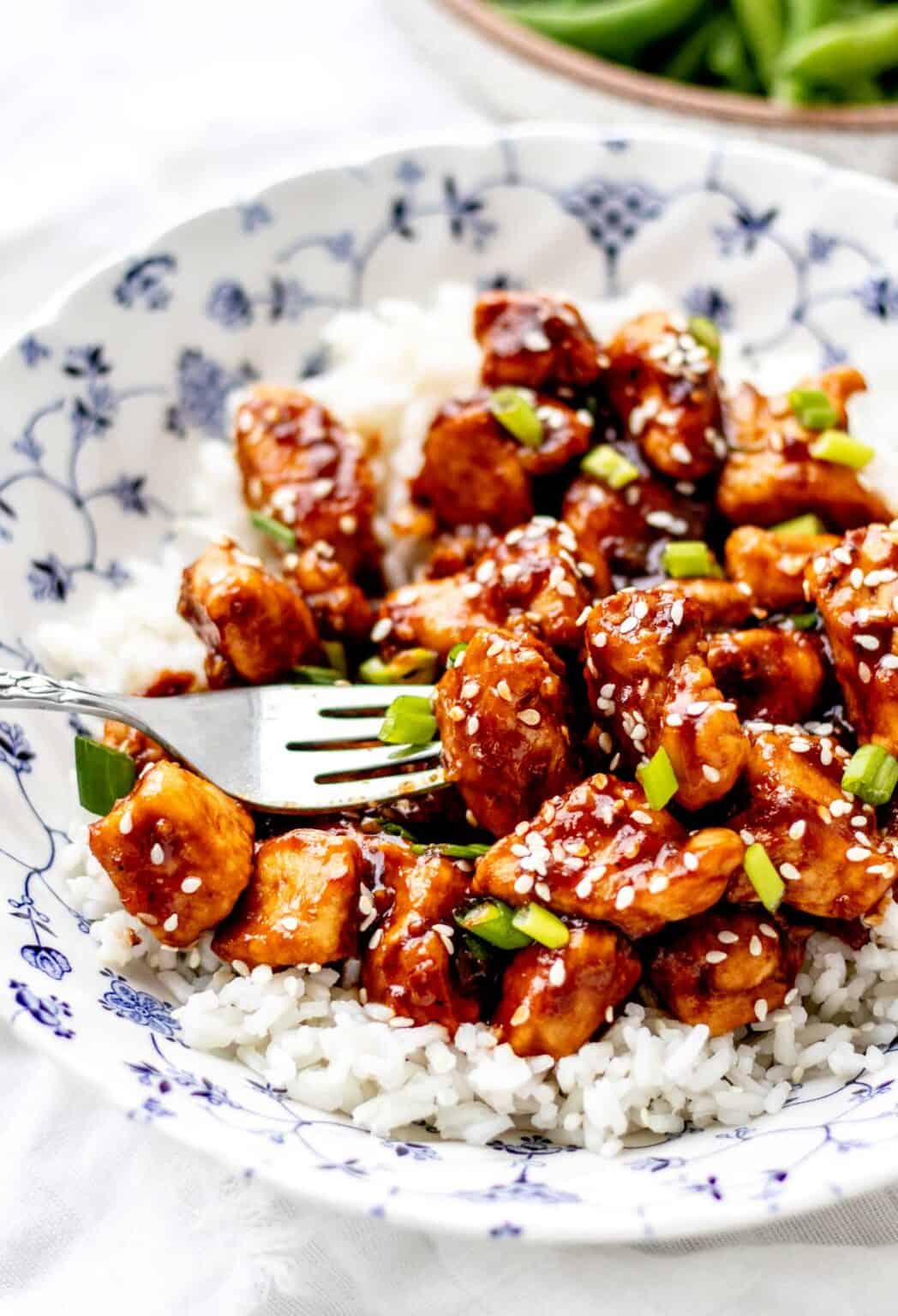 Easy & Healthy Orange Chicken with Honey {Low Sodium}