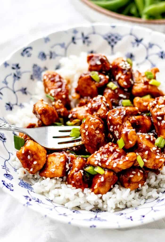 Easy & Healthy Orange Chicken with Honey {Low Sodium}