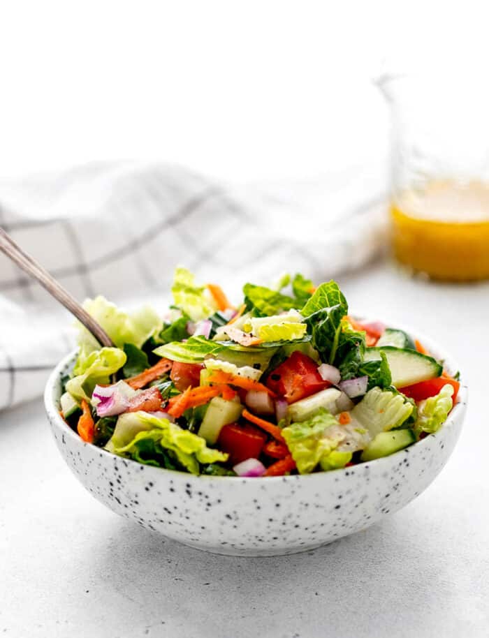 Best Tossed Green Salad for a Crowd - Haute & Healthy Living