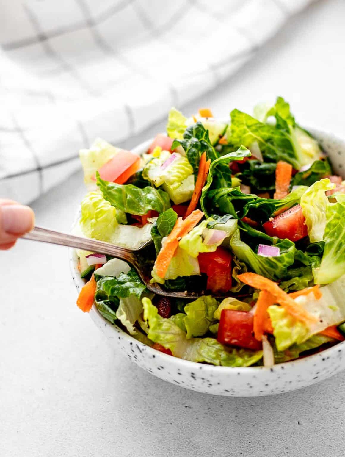 Best Tossed Green Salad for a Crowd - Haute & Healthy Living