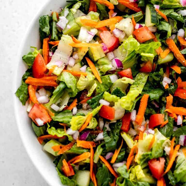 Best Tossed Green Salad for a Crowd - Haute & Healthy Living