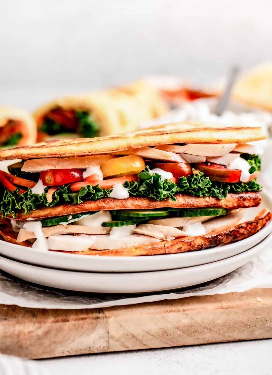 High Protein Cottage Cheese Flatbread Recipe - Haute & Healthy Living