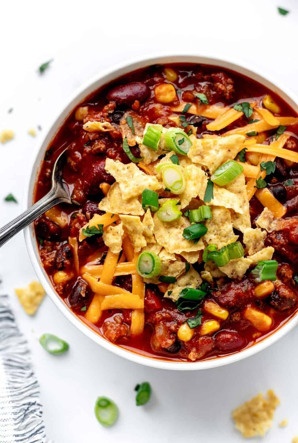 High Protein Taco Soup - Haute & Healthy Living