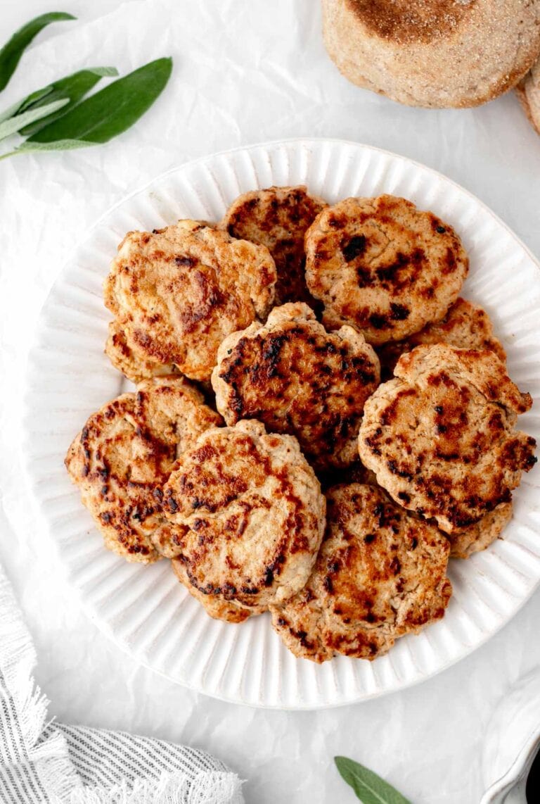 Breakfast Chicken Sausage Patties - Haute & Healthy Living