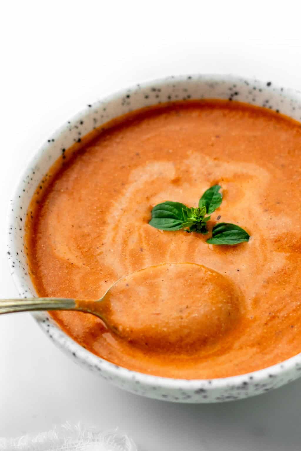 High Protein Tomato Soup with Cottage Cheese - Haute & Healthy Living