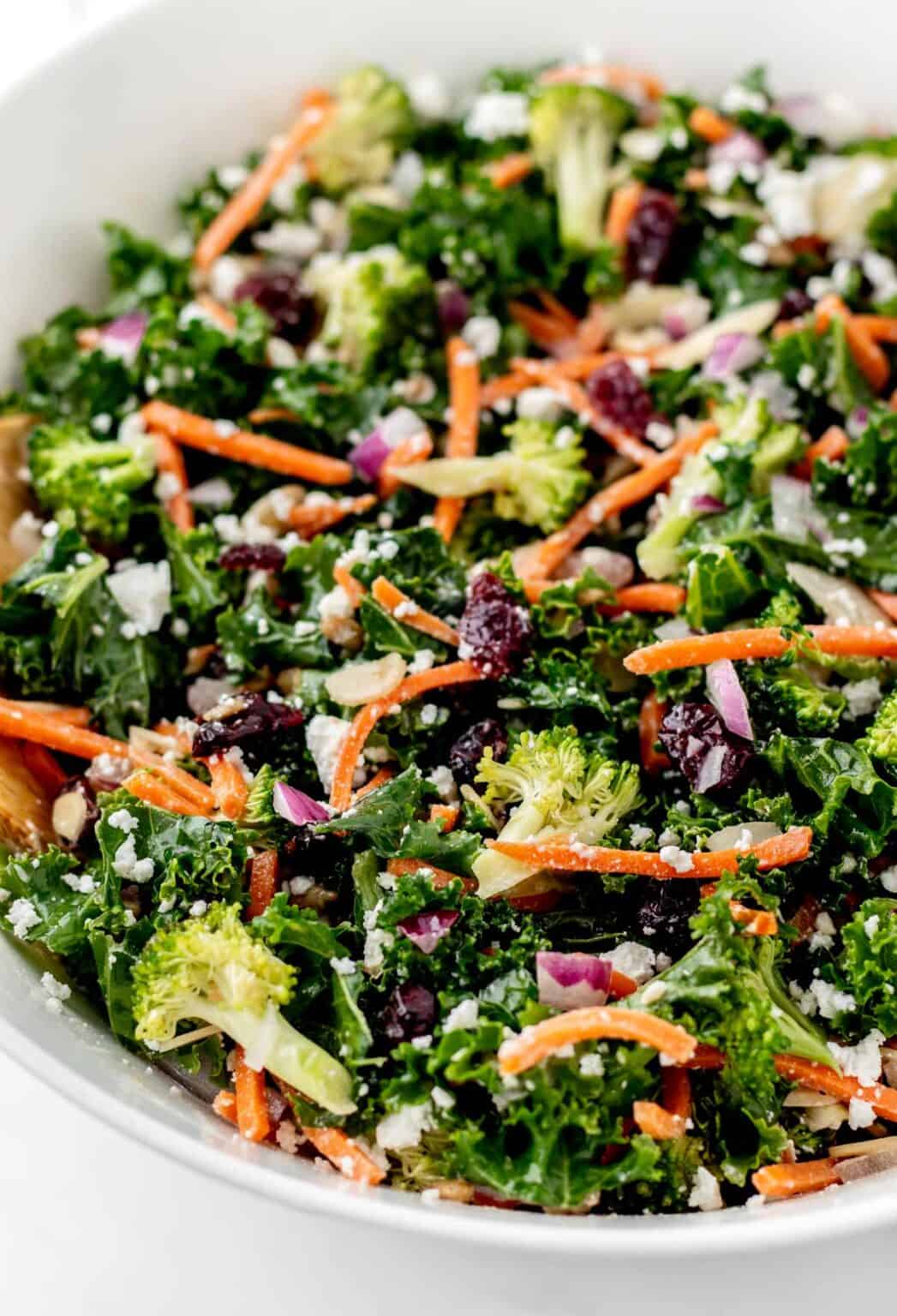 Kale Broccoli Salad - Haute & Healthy Living