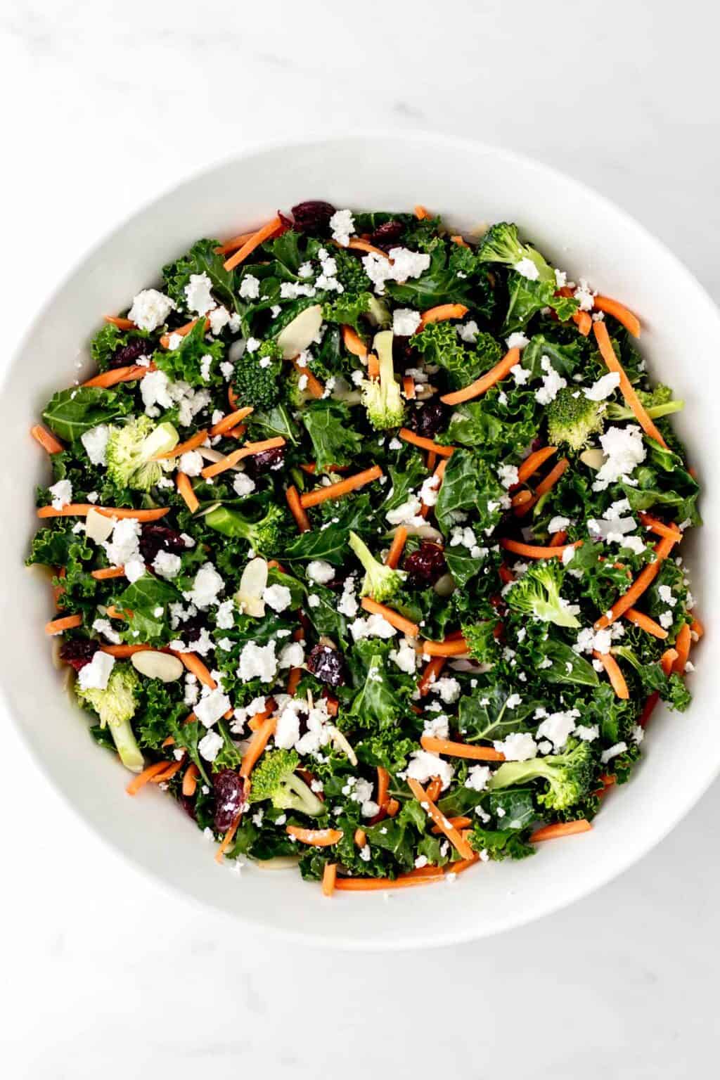 Kale Broccoli Salad - Haute & Healthy Living
