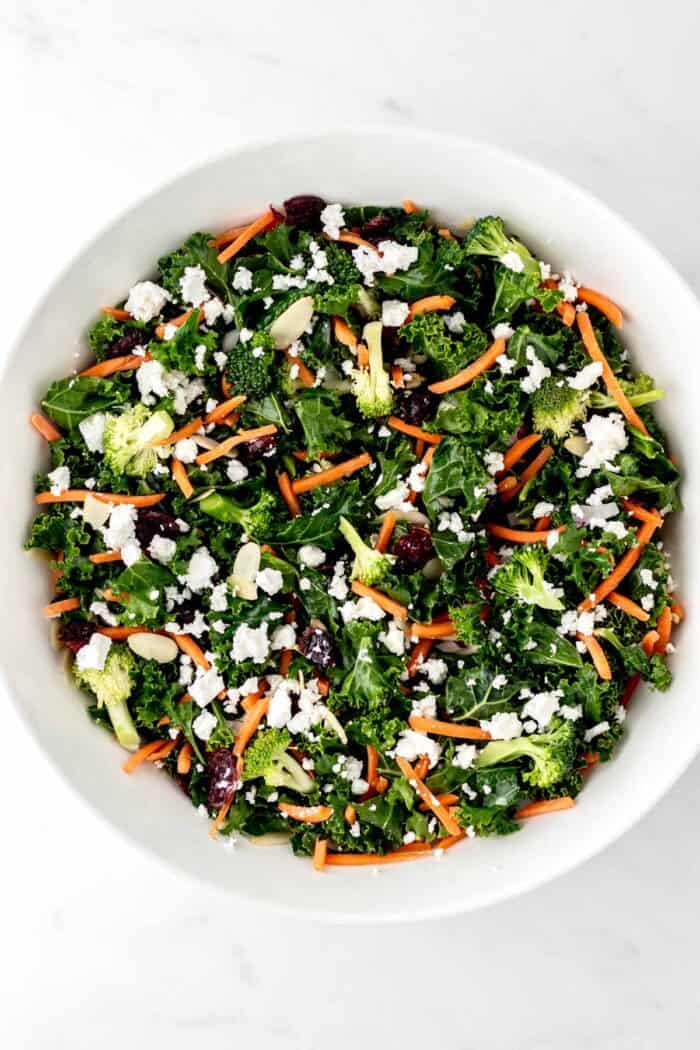 Kale Broccoli Salad - Haute & Healthy Living