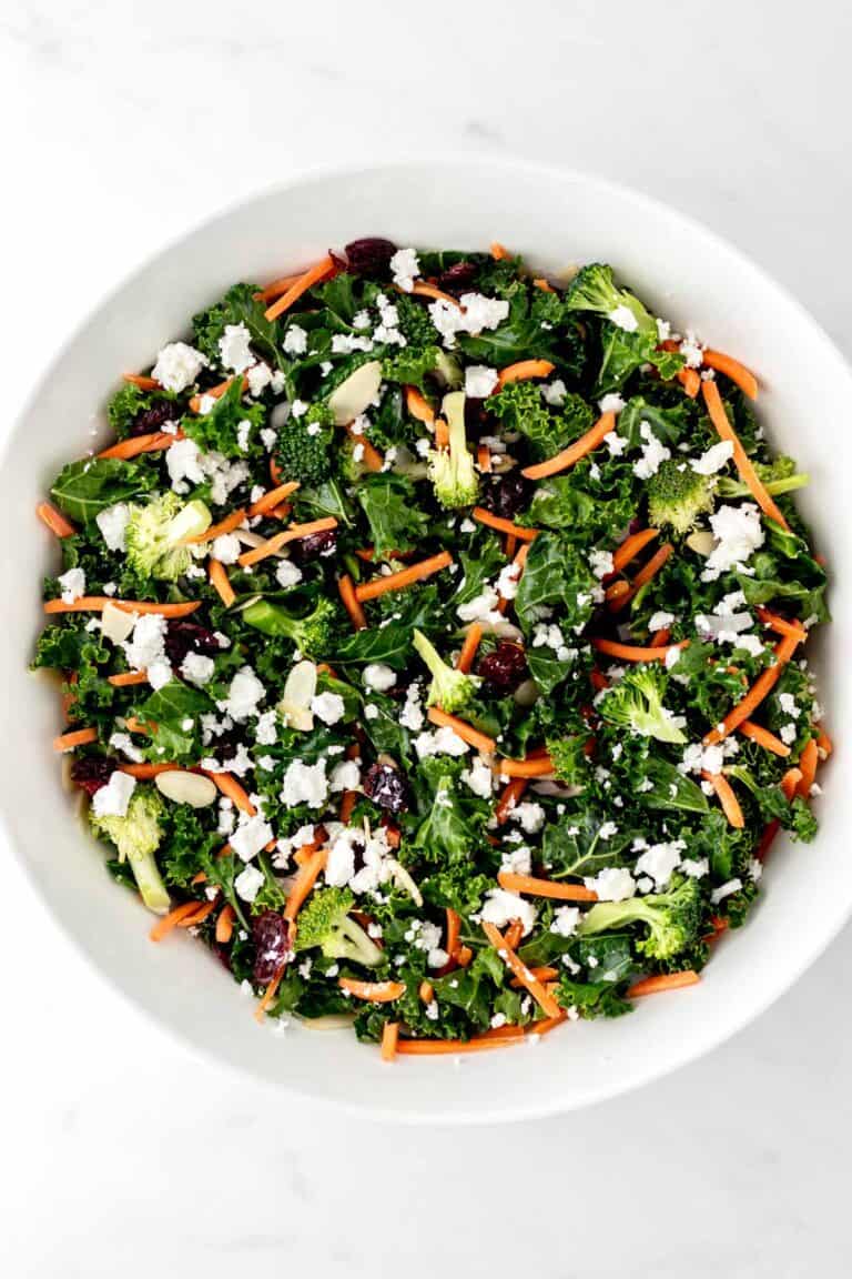 Kale Broccoli Salad - Haute & Healthy Living