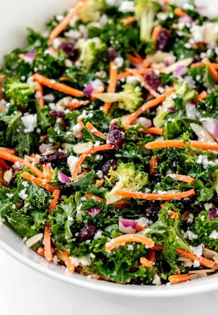 Kale Broccoli Salad - Haute & Healthy Living