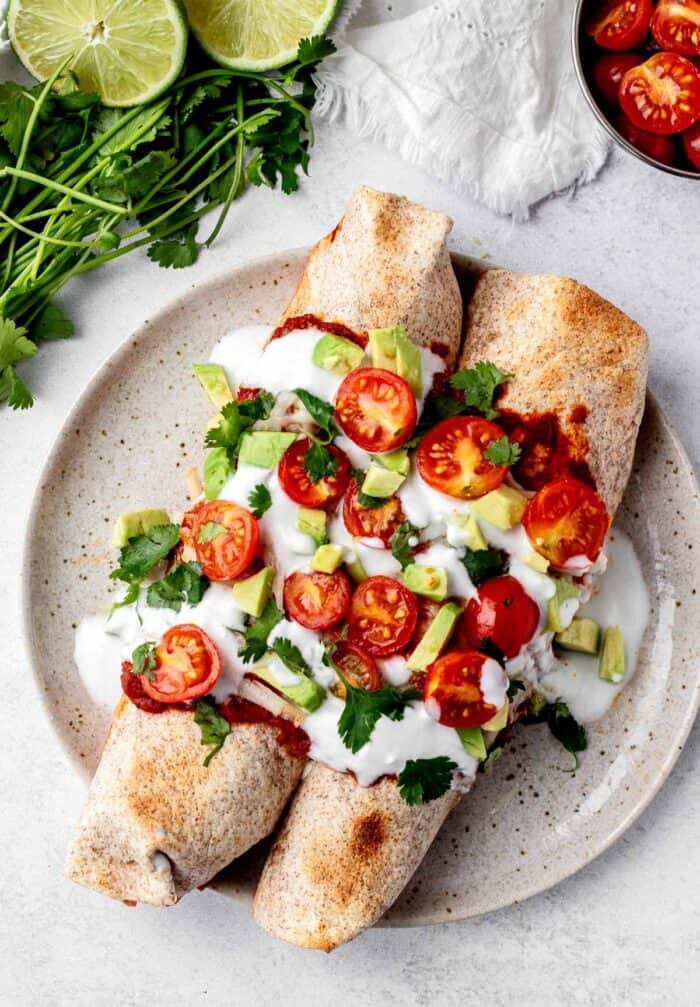 Healthy Chicken Enchiladas {High Protein} - Haute & Healthy Living